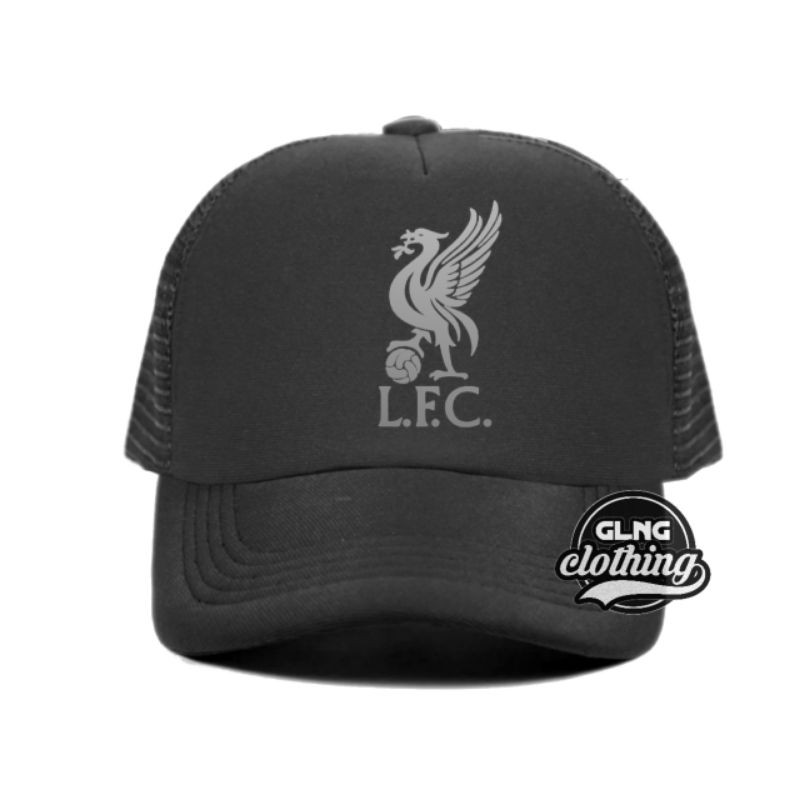 Liverpool Hat - LFC Trucker Hat Silver Logo(Reflective) | Shopee Singapore