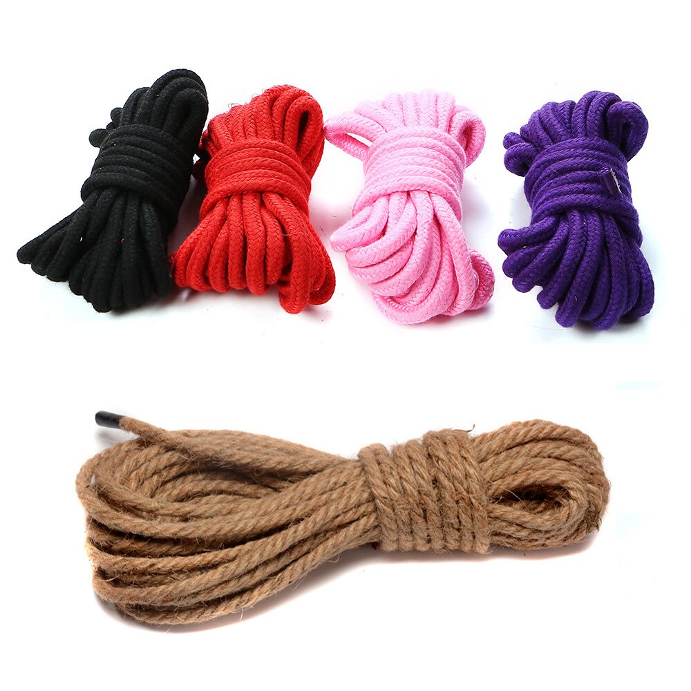 5m/10m sex bondage cotton rope bondage hemp rope bondage role-playing ...