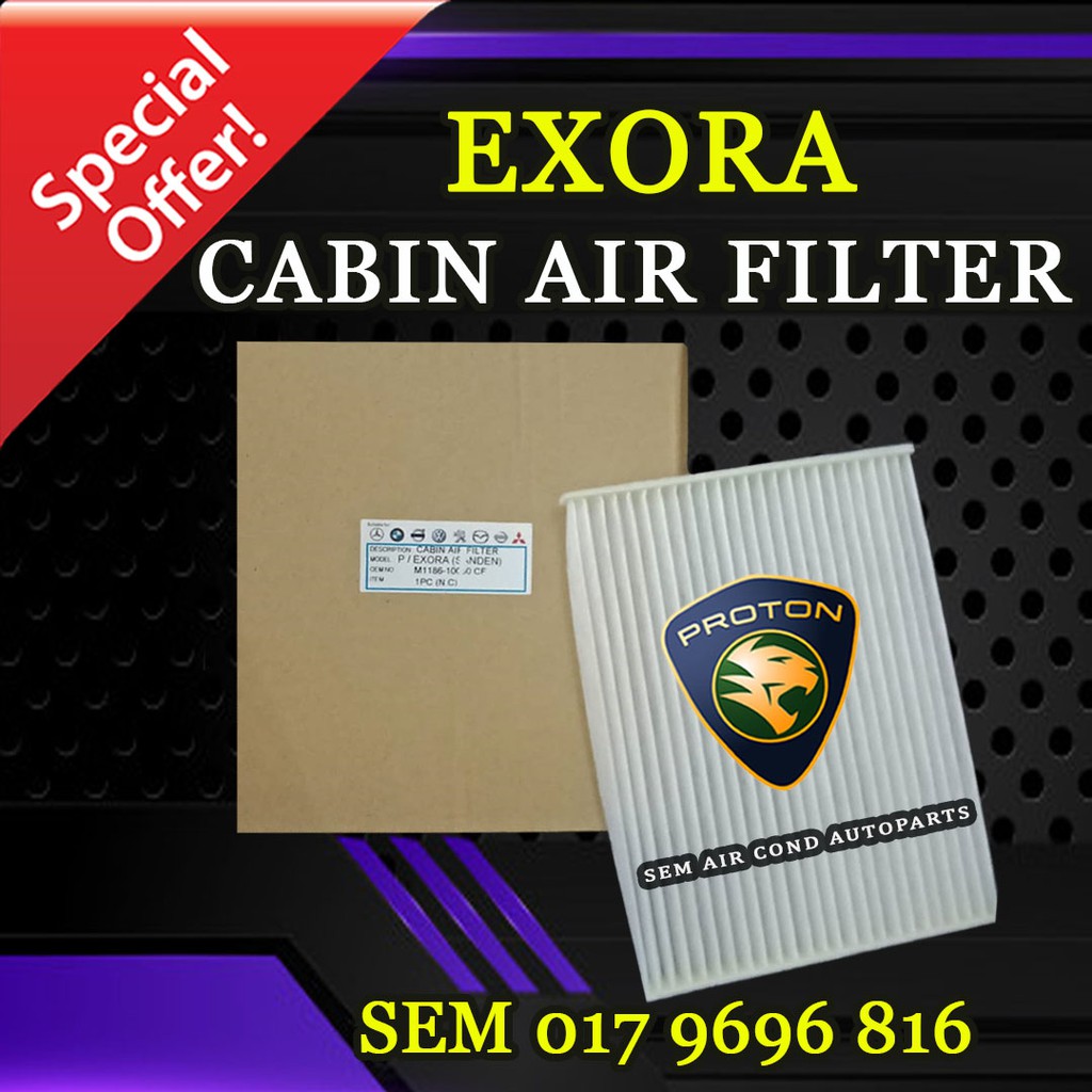PROTON EXORA CABIN AIR FILTER (CAR AIRCOND SYSTEM) | Shopee Singapore