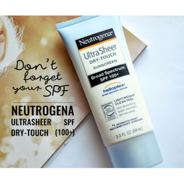 Neutrogena Ultra Sheer Dry Touch Sunscreen SPF 100 (88ml) | Shopee ...