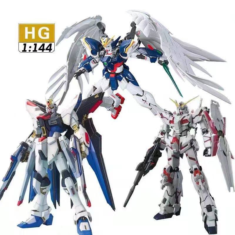 HG 1:144 Gundam Assembly Model Barbatos/Wing Gundam Zero/Strike Freedom ...