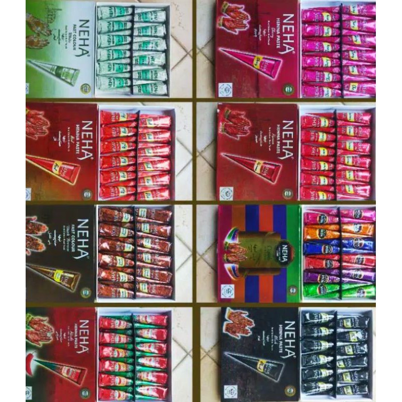 Henna NEHA Hand HENNA CONE (ECER) | Shopee Singapore