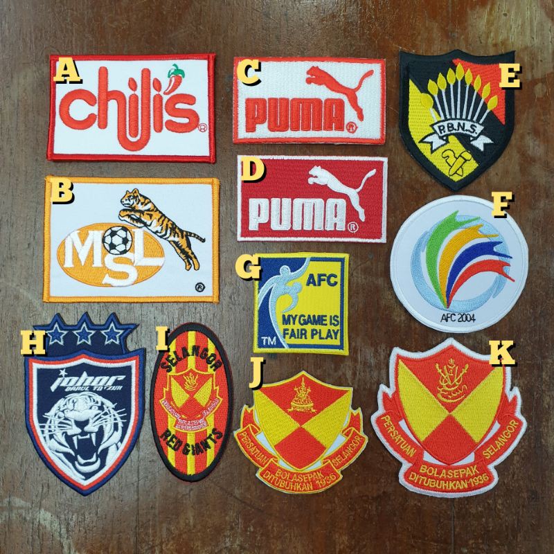 Football Club embroidery patches 02 . | Shopee Singapore