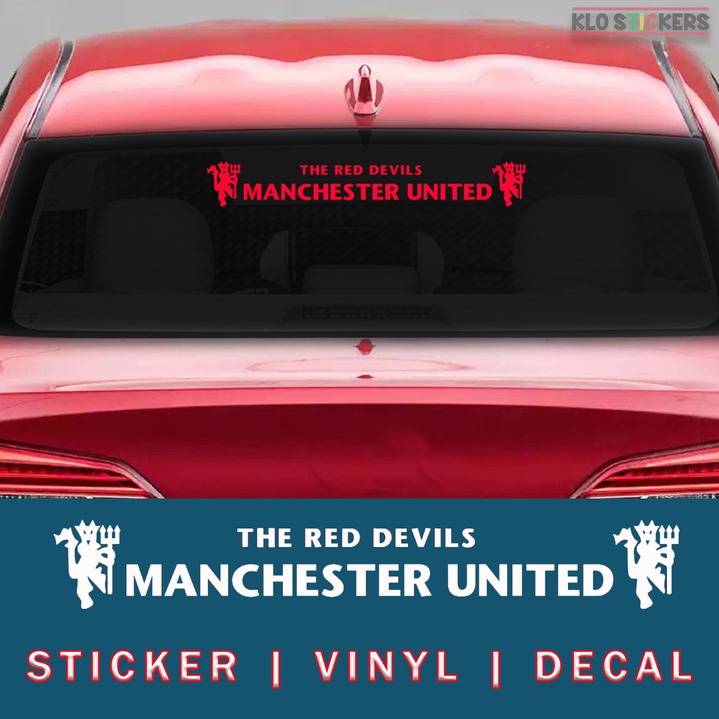 Manchester United Red Devils Logo Club Car Sticker Body Mirror ...
