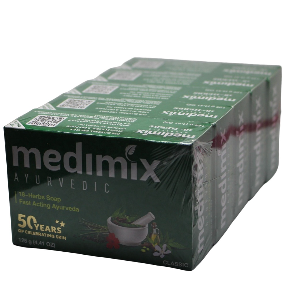 Medimix Ayurvedic 18 Herbs Soap 5 X 125G | Shopee Singapore