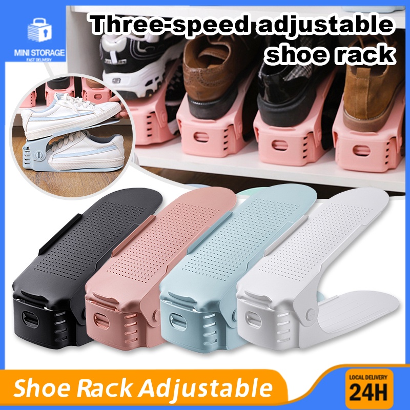 5PCS Shoe Rack Adjustable Shoe Stacker Shoe Slots Space Saving ...