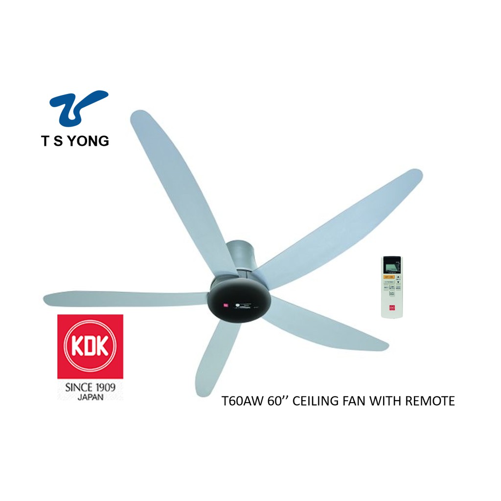 KDK T60AW 60'' Ceiling fan with DC Motor | Shopee Singapore