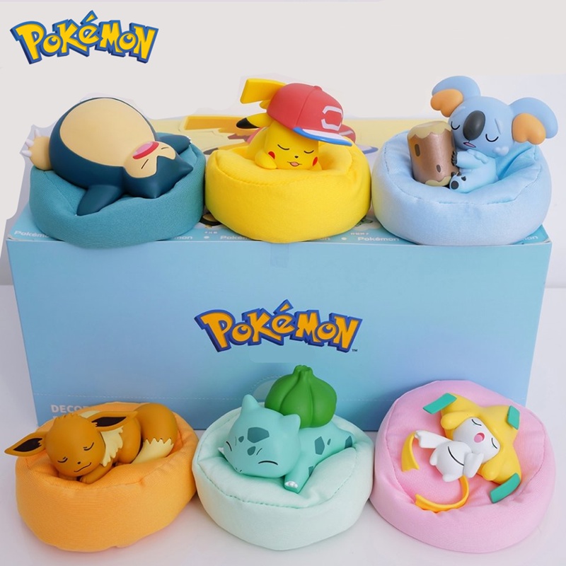 Pokemon Starry Dream Series Model Toy Jirachi Pikachu Sleepy Action ...