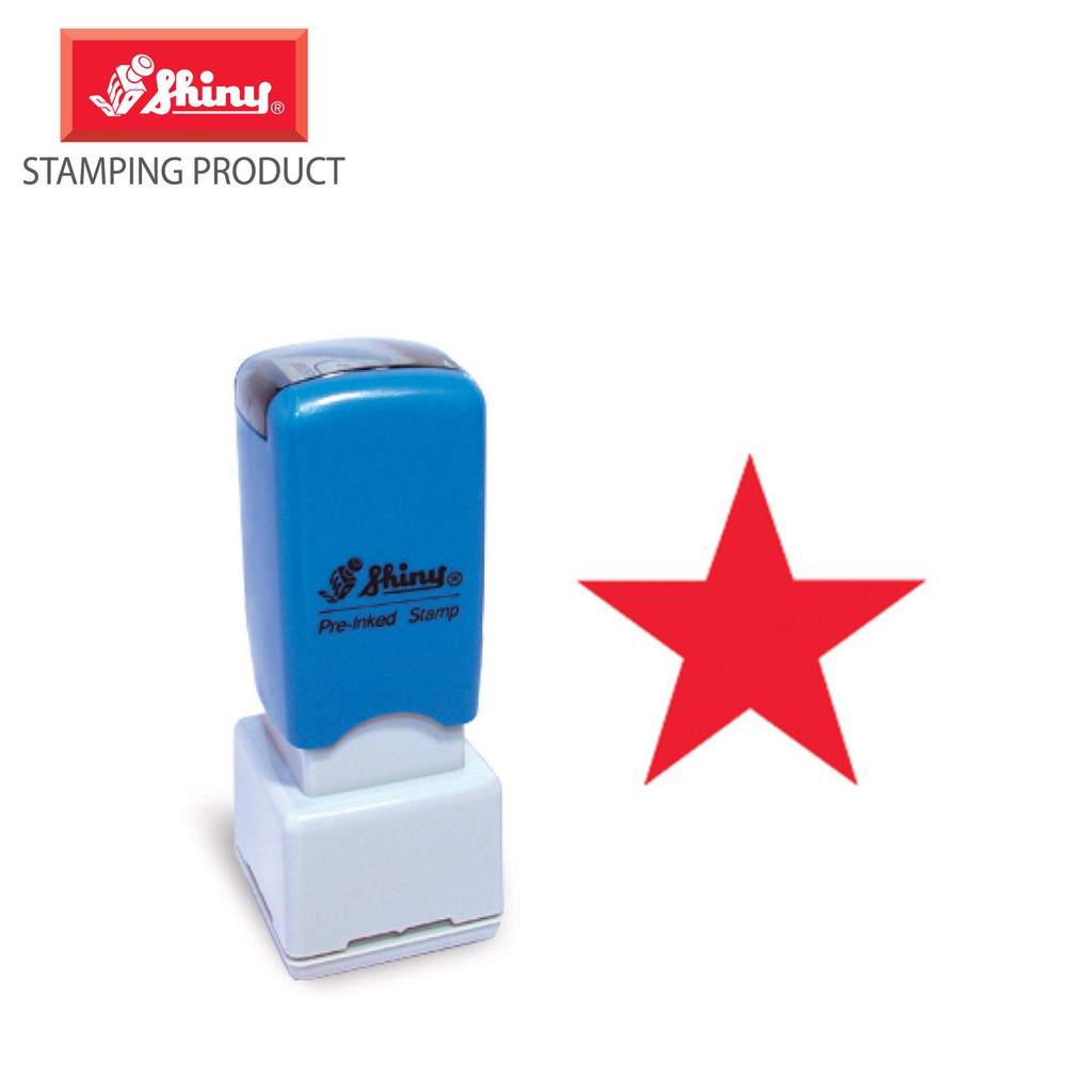 Shiny Teacher Pre-Inked Stamp (Blue or Red) | Shopee Singapore