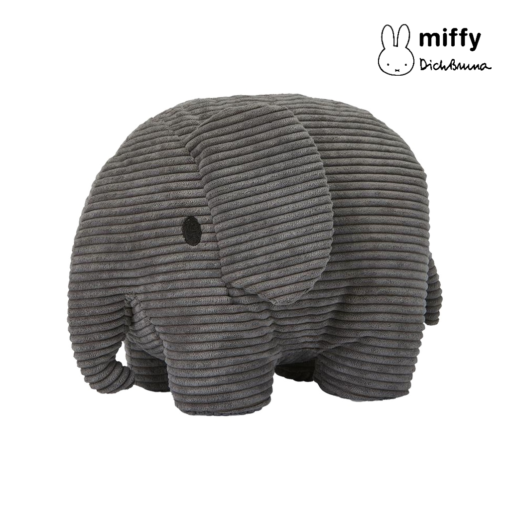 Miffy Elephant Corduroy Grey 33cm Plush Soft Toy. Licensed Miffy ...