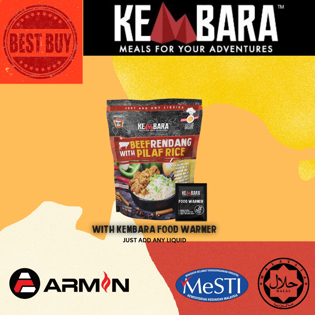 Kembara Meal Risau Kene Lockdown? [ Self heating Meal ] Beef Rendang ...