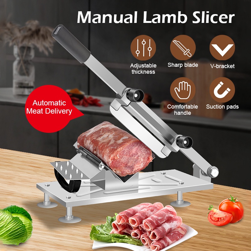 Lamb Roll Slicer Bacon Slicer Beef Mutton Roll Meat Slicer Potato ...