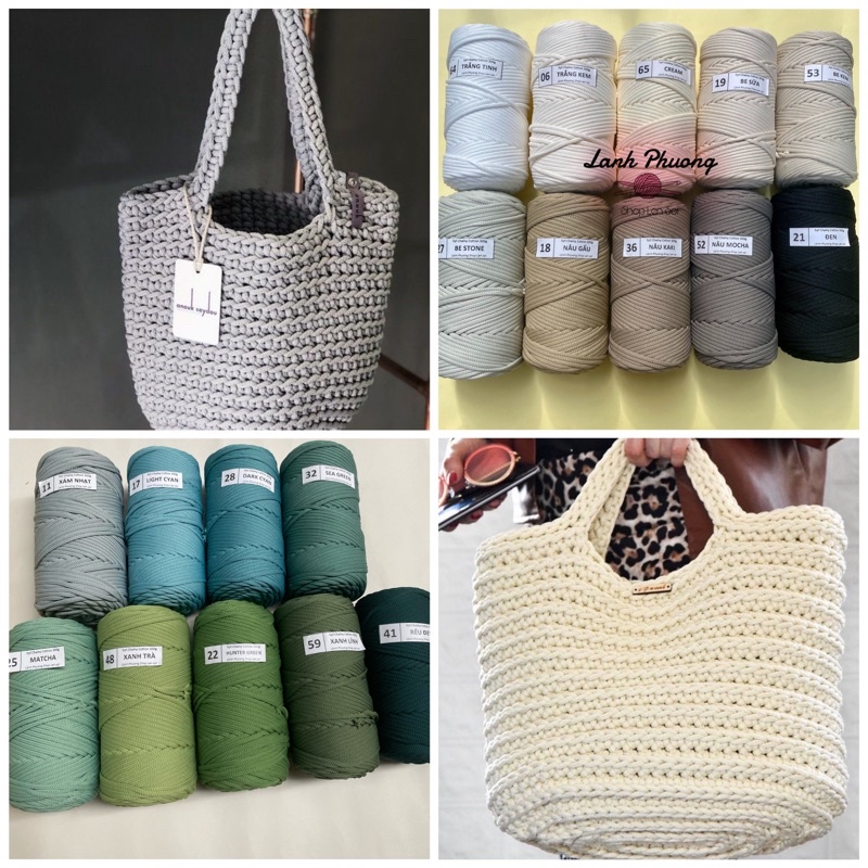 Chainy Cotton Yarn 300gr, Large Yarn for Knitting and Crocheting ...