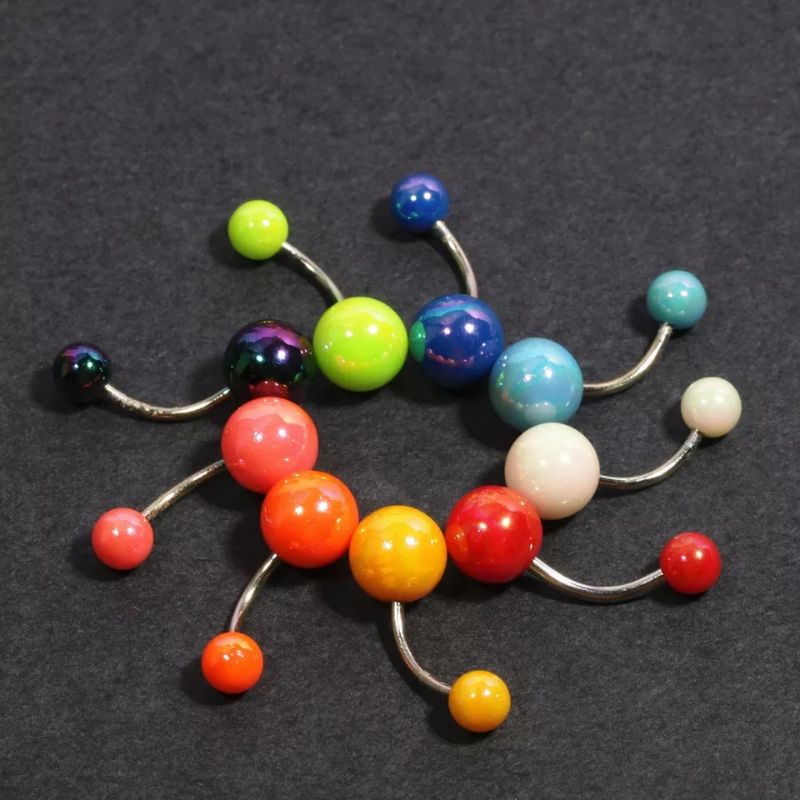 Short stem colored navel piercing 6 - 8 - 10mm | Shopee Singapore