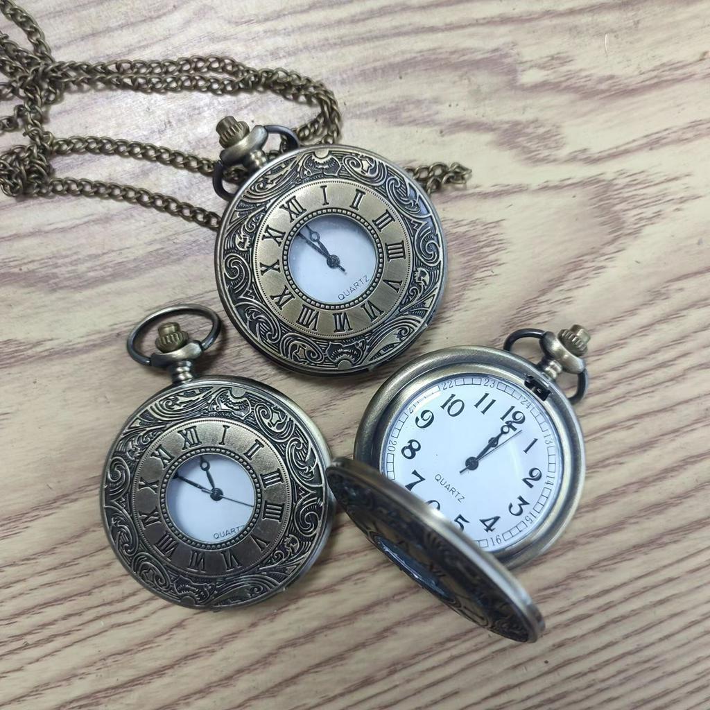 Vintage Roman Numeral Pocket Watch - Antique Double Scale Design for ...