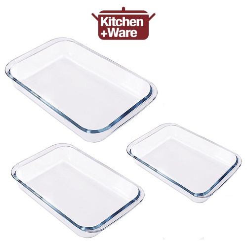 Rectangular Tempered Glass Bakeware Heat-Resistant Microwave Oven ...