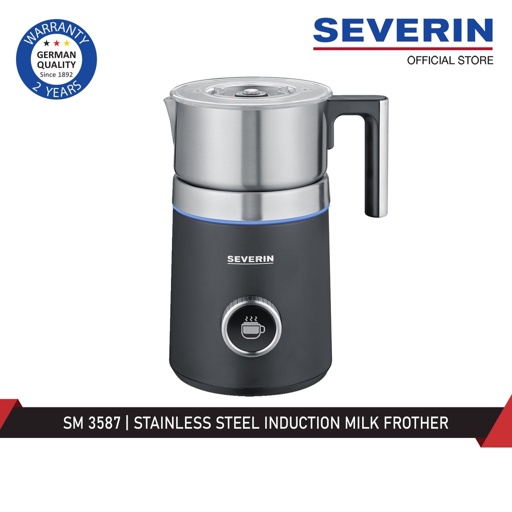 Severin SM 3587 Induction Milk Frother with Auto Heating, 13 Programmes ...