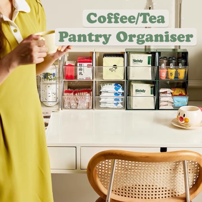 Coffee Capsule Tea Teabag Storage Dispenser Pantry Organizer Office ...
