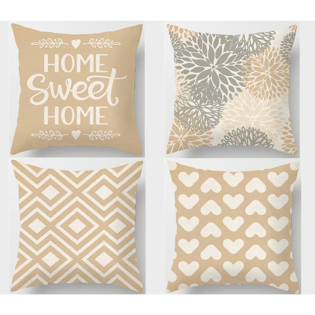 Beige Cushions covers cotton Linen 40×40.45×45.50×50.60×60.70×70.Home ...
