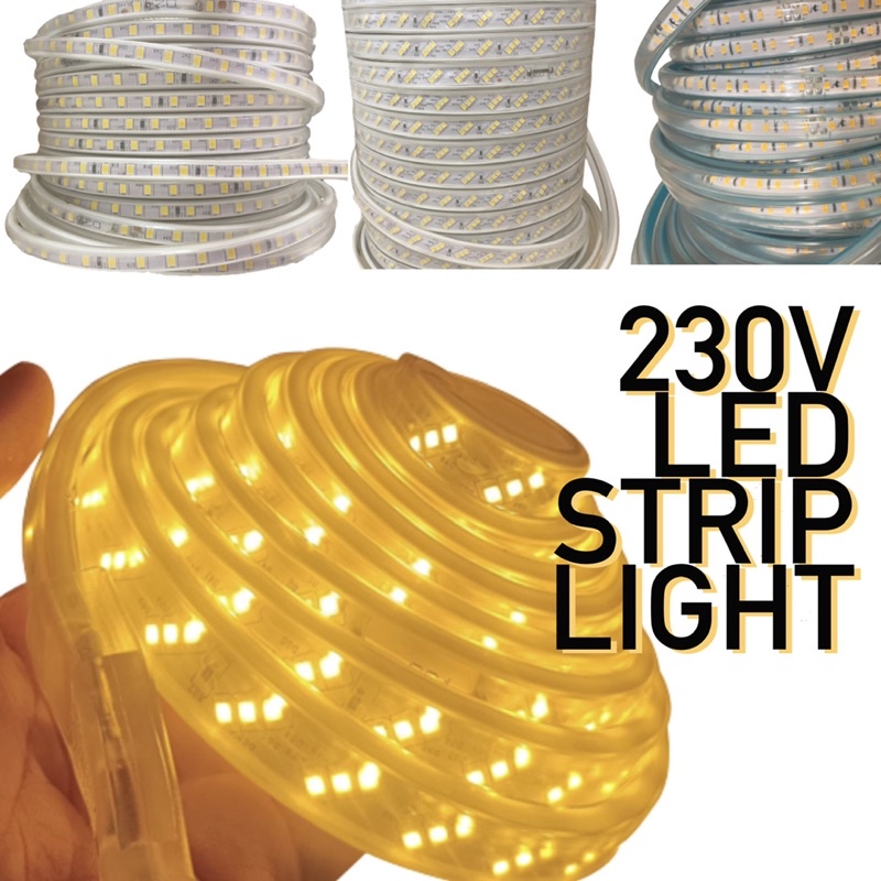 230V LED strip light 2835 5050 | Shopee Singapore
