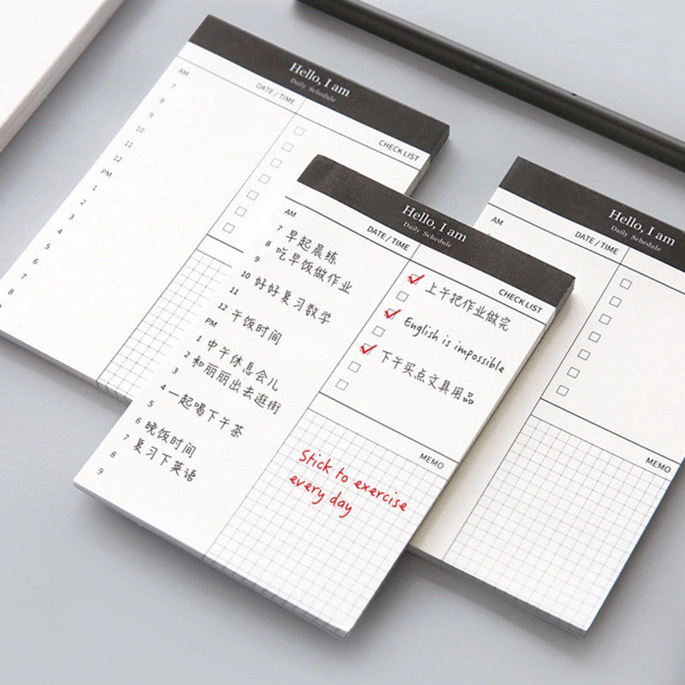 Memo book, schedule, weekly plan, monthly plan, memo, tearable notepad ...