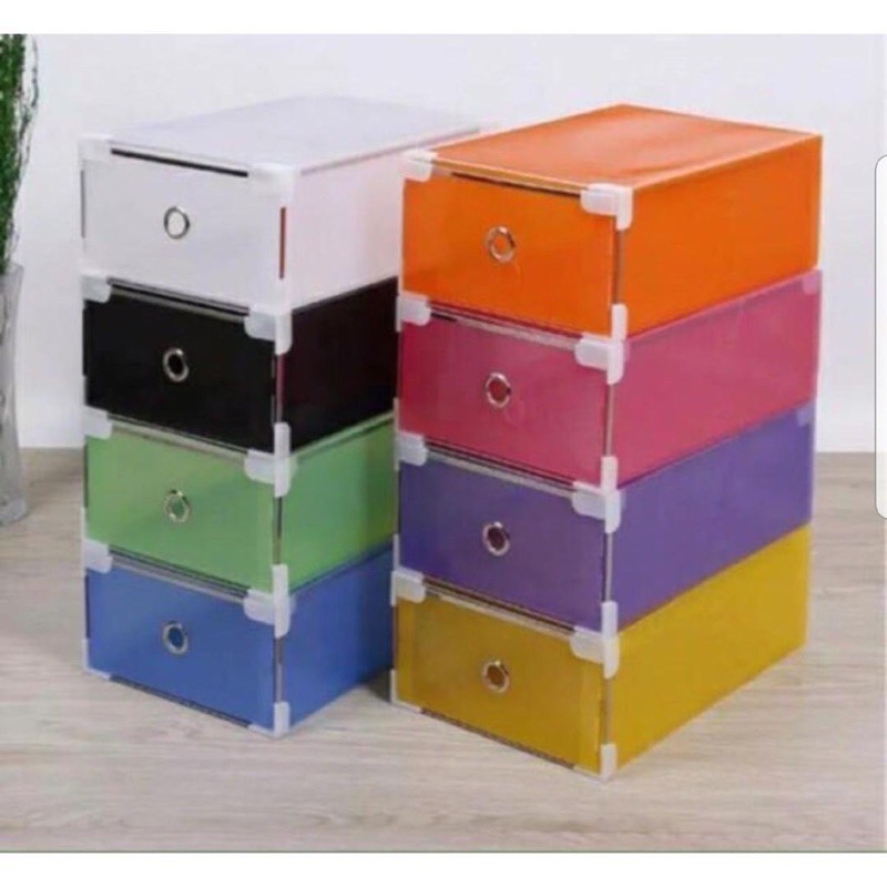 JK Shoe box transparent color storage boxes | Shopee Singapore