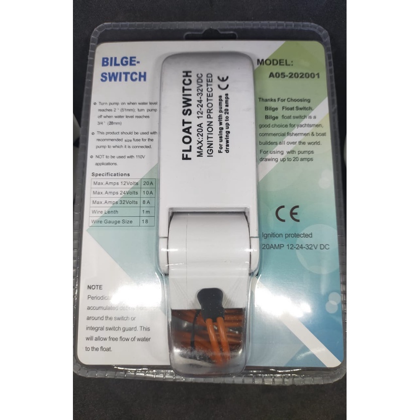 FLOAT SWITCH FOR BILGE | Shopee Singapore