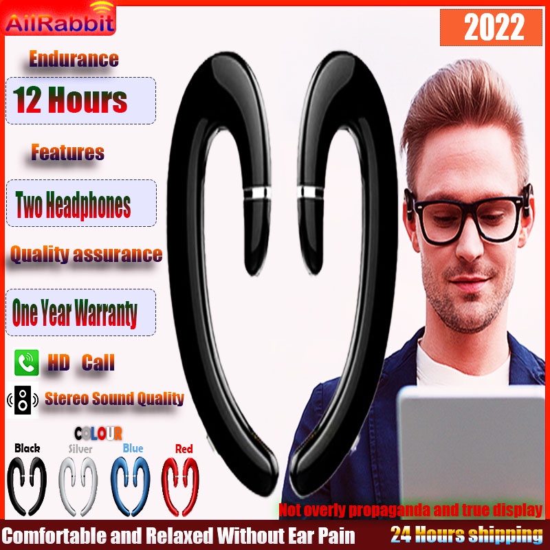 [2024] AilRabbit C4 Bone Conduction TWS Earphones 12H Playtime, IPX5 ...