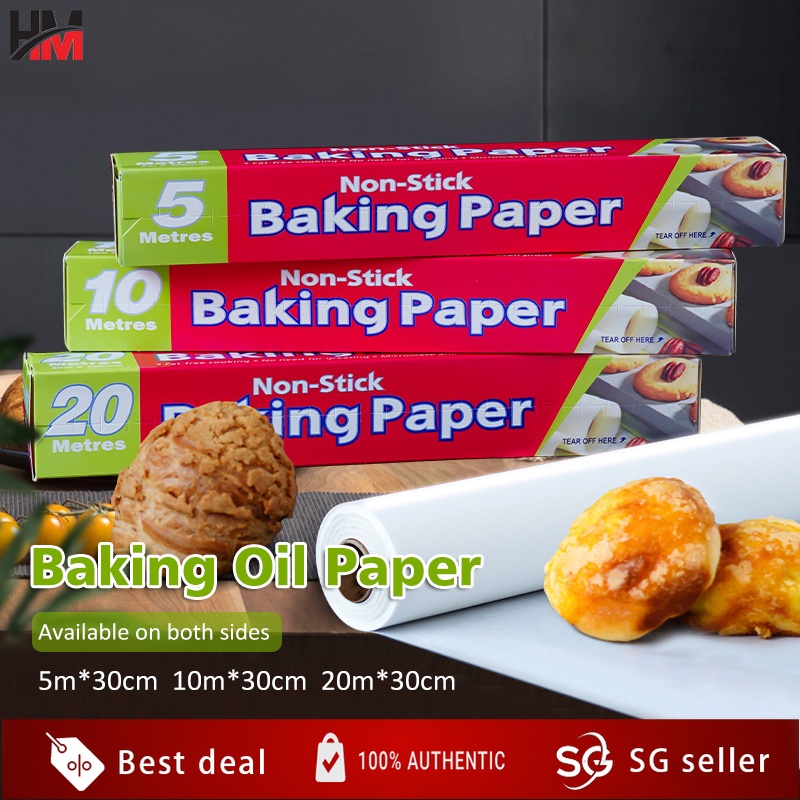 【HM】Ready stock - Non Stick Baking Paper Parchment Paper Oil-absorbing ...