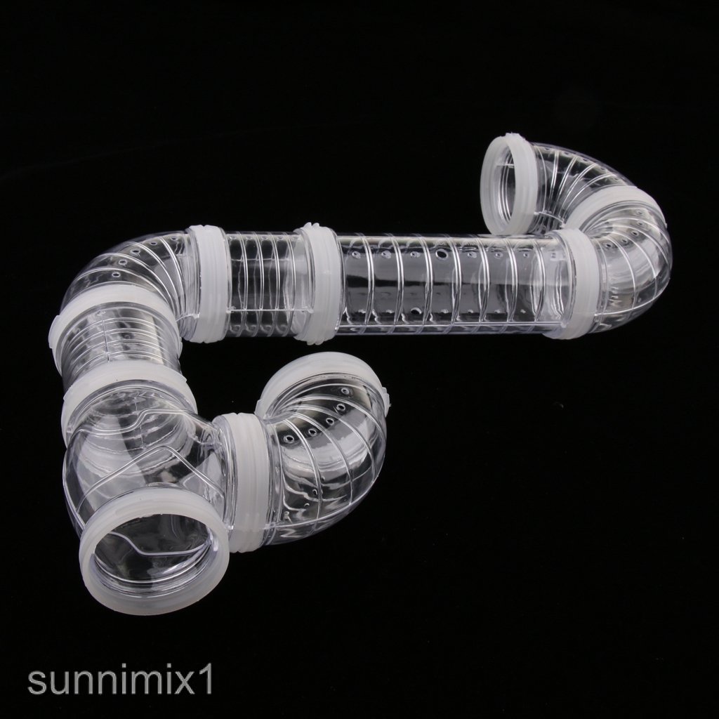 DIY Hamster Tunnel and Playground Module, Pipe Tube House Toy Excercise ...