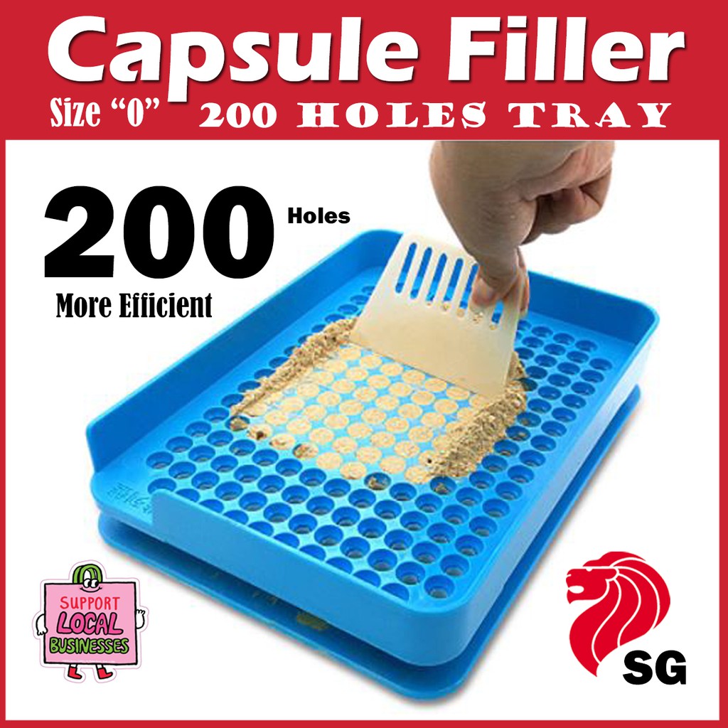 SG Capsule Filling Machine Size 0 | 200 capsule Tray | Make Your Own ...