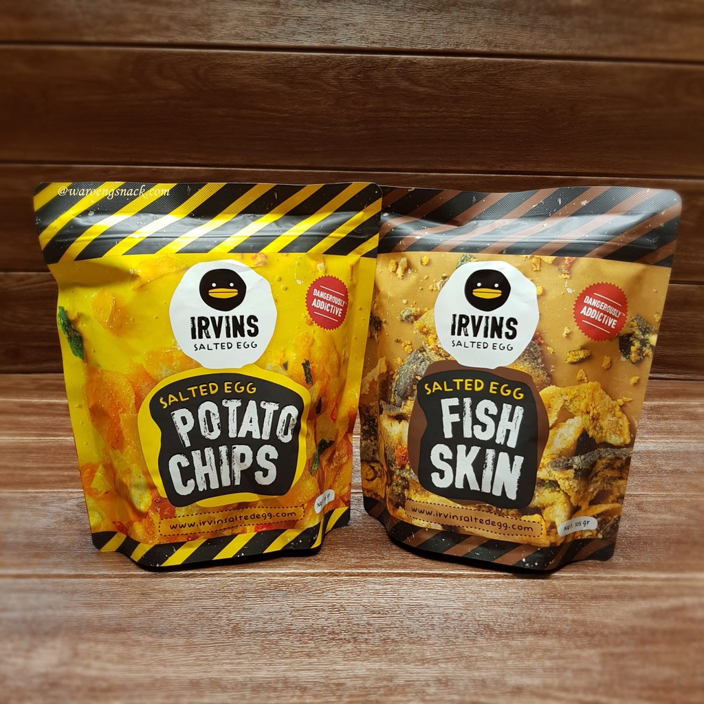 IRVINS SALTED EGG FISH SKIN & POTATO 95gr (HALAL) | Shopee Singapore