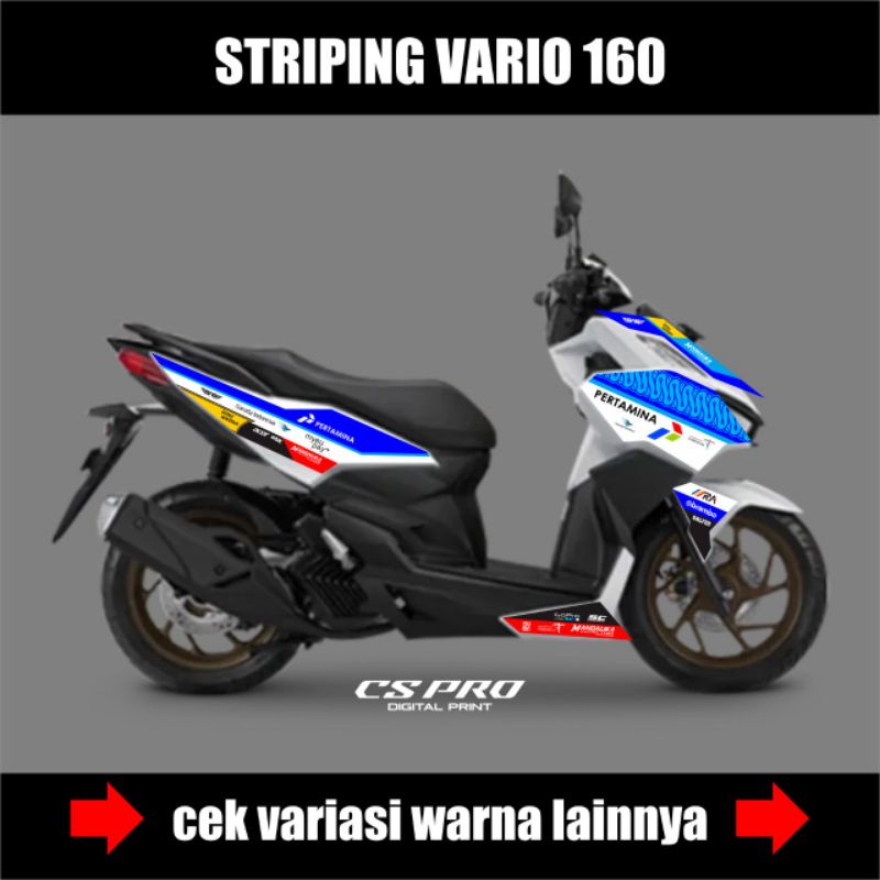 Vario 160 Decal / Vario 160 Mandalika Motorcycle Striping Decal / Vario ...