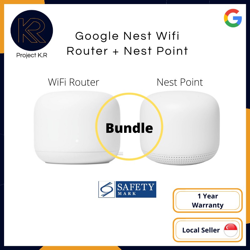 *BUNDLE 1* [Authorised Partner] Google Nest WiFi Router (2nd Generation ...