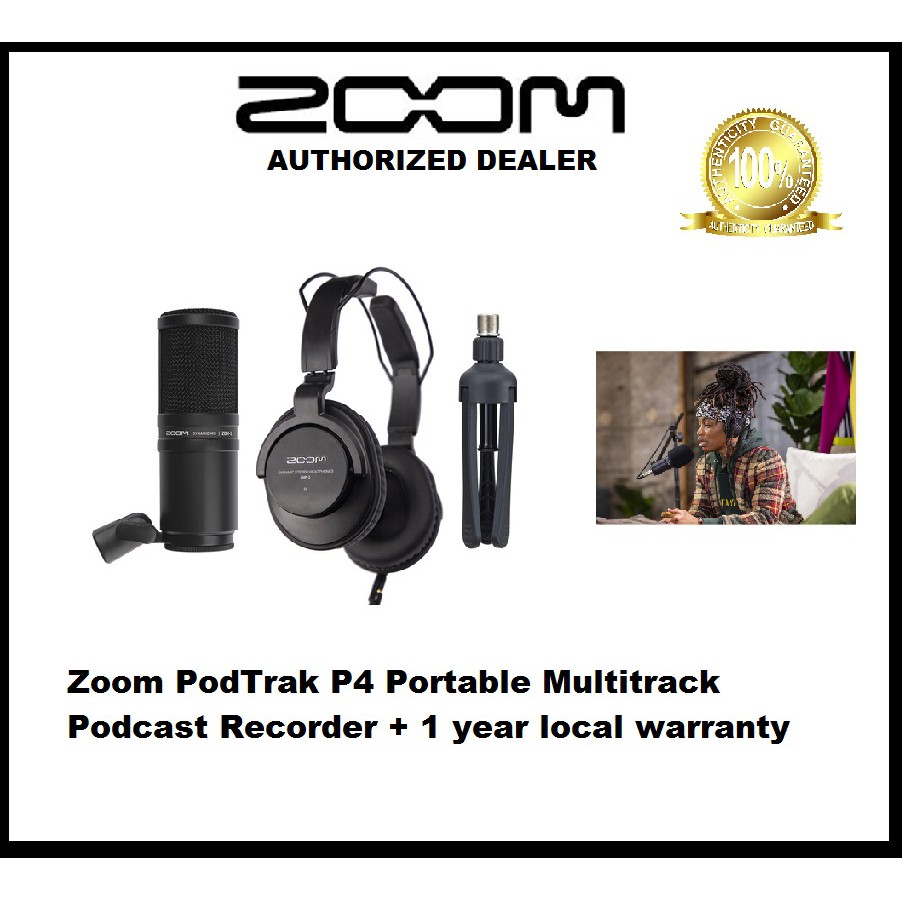 Zoom ZDM-1 Podcast Mic Pack with Headphones, Windscreen, XLR, and ...