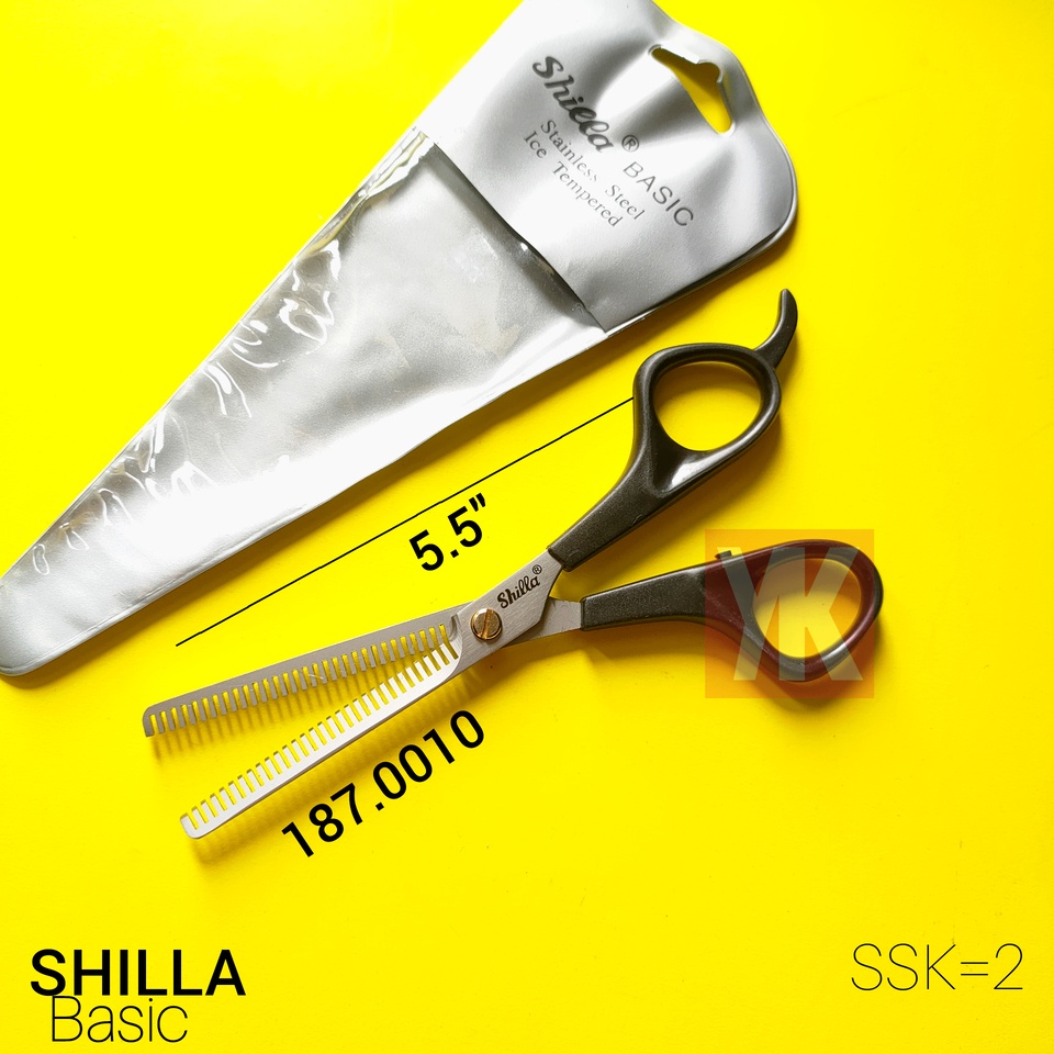 ️ YK ️ Shila Basic double-sided black handle scissors | Shopee Singapore