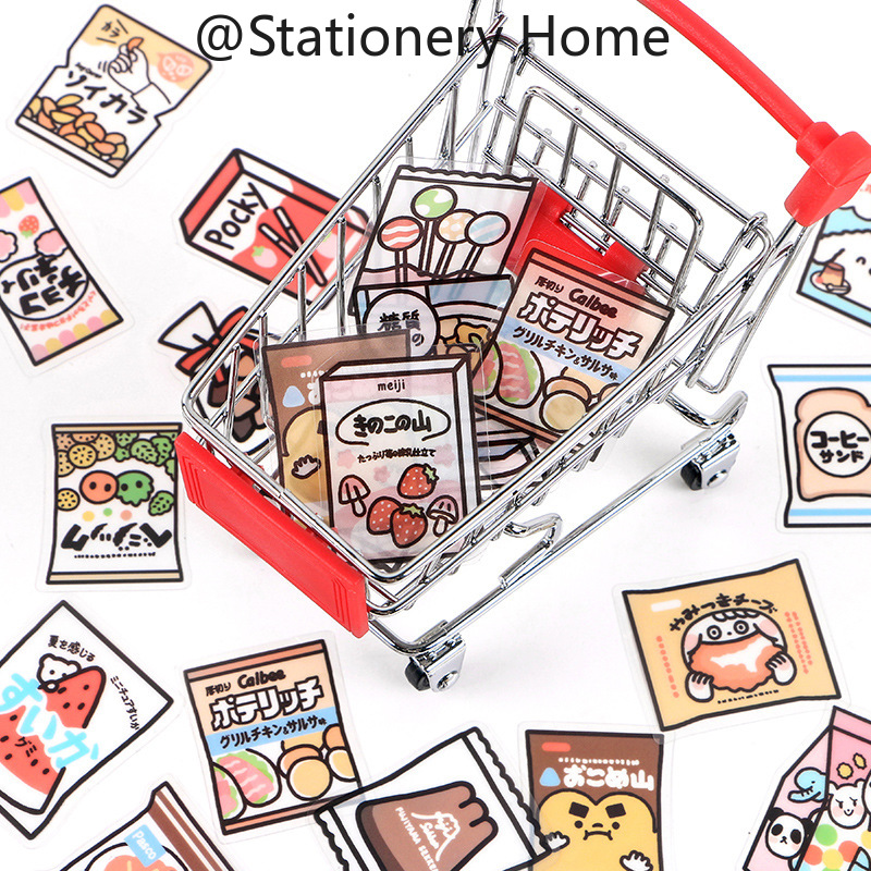 40PCS Cute Snacks Sticker Pack Creative Hand Account Decoration ...