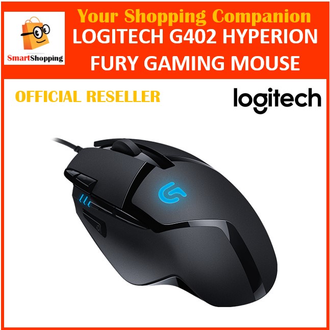 Logitech G402 Hyperion Fury FPS Gaming Mouse 8 Programmable Buttons 910 ...