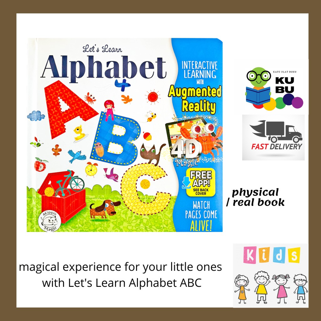 English Kid Book : Let's Learn Alphabet ABC - A Come-To-Life Book ( Augmented Reality ) | Shopee ...
