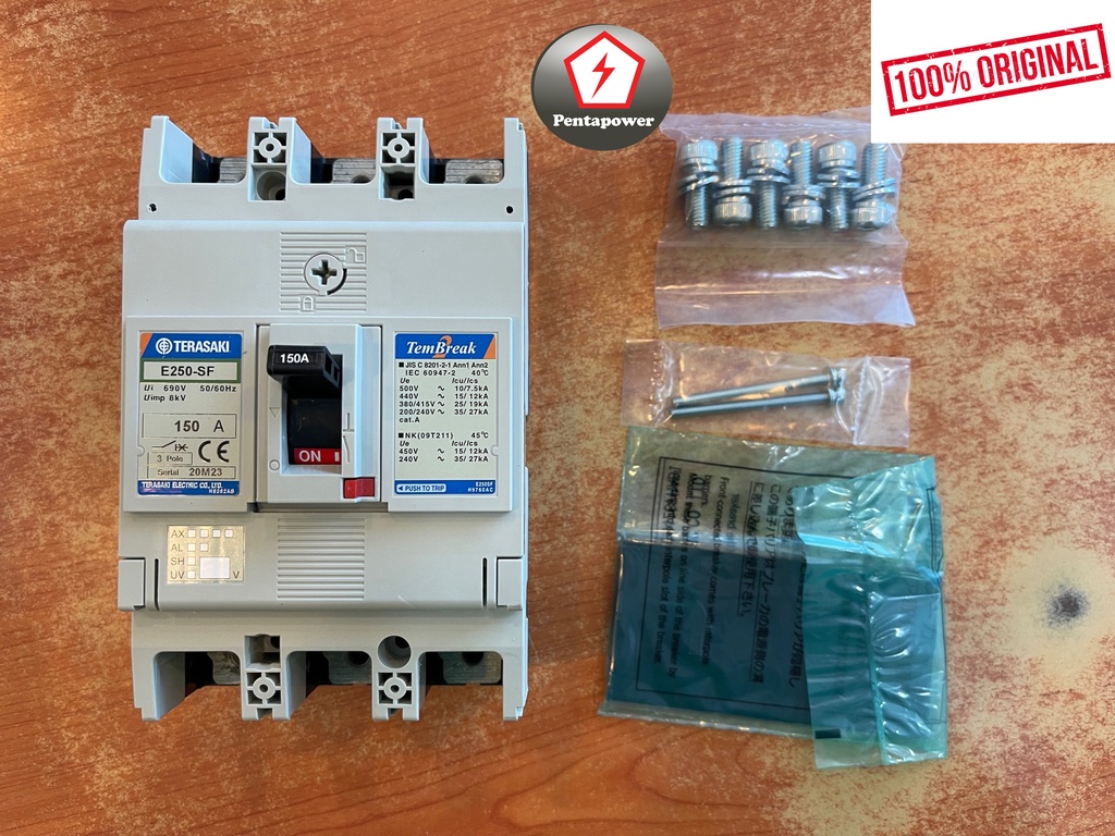 TERASAKI E250SF 150A 3P 25KA MCCB E250SF150A | Shopee Singapore