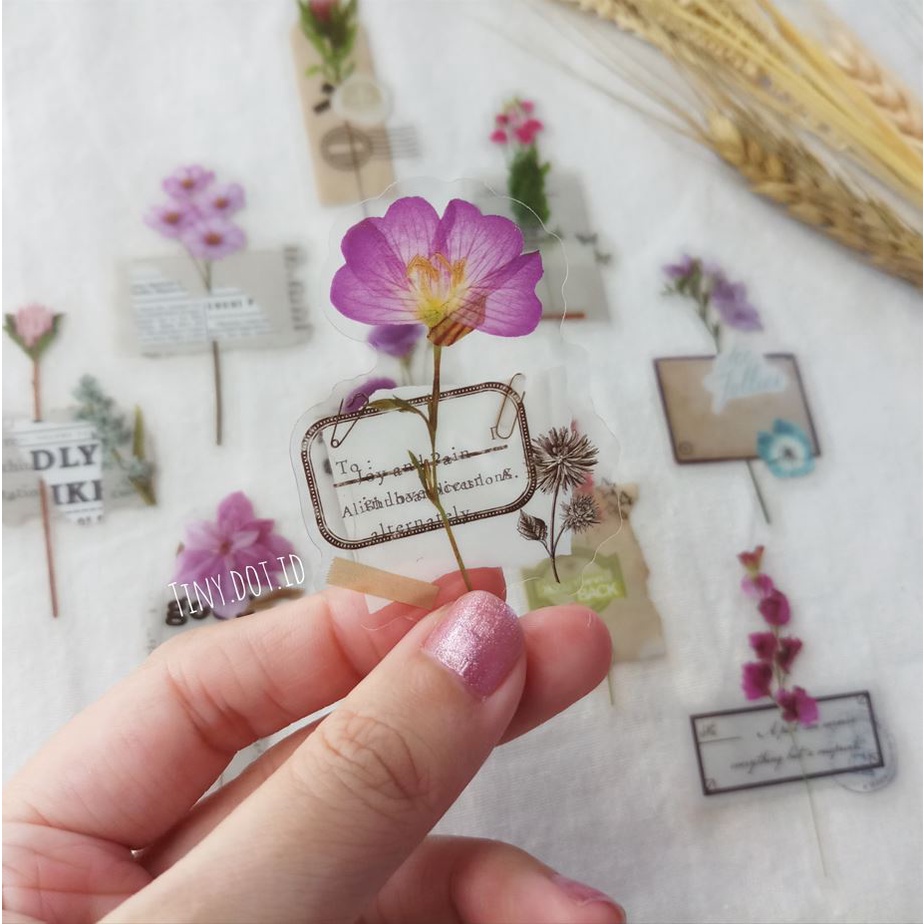 Aesthetic Flower Collage Sticker (10 pcs) | Shopee Singapore