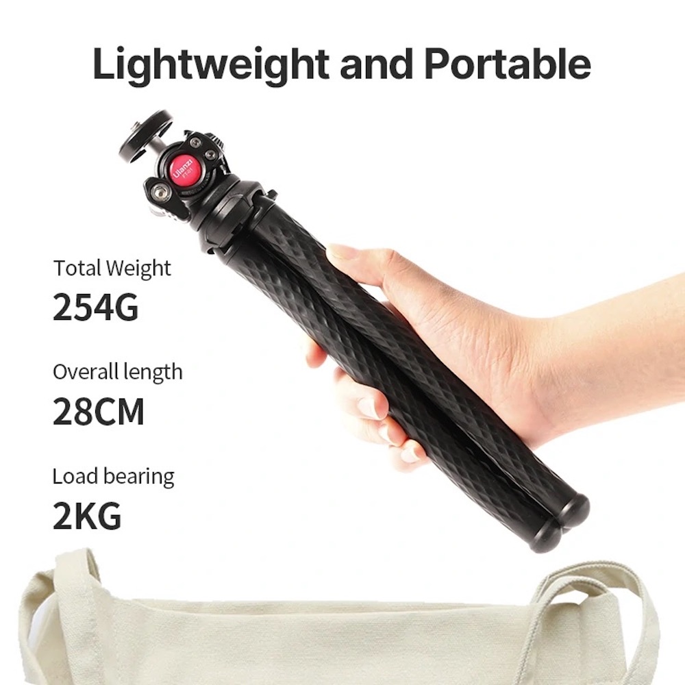 ULANZI FT-01 Flexible Octopus Tripod Gorillapod with Phone Holder Clip Ballhead Mount for Mobile ...