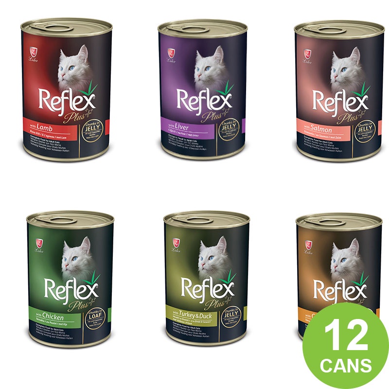[BUNDLE OF 12] REFLEX PLUS CANNED WET CAT FOOD | Shopee Singapore