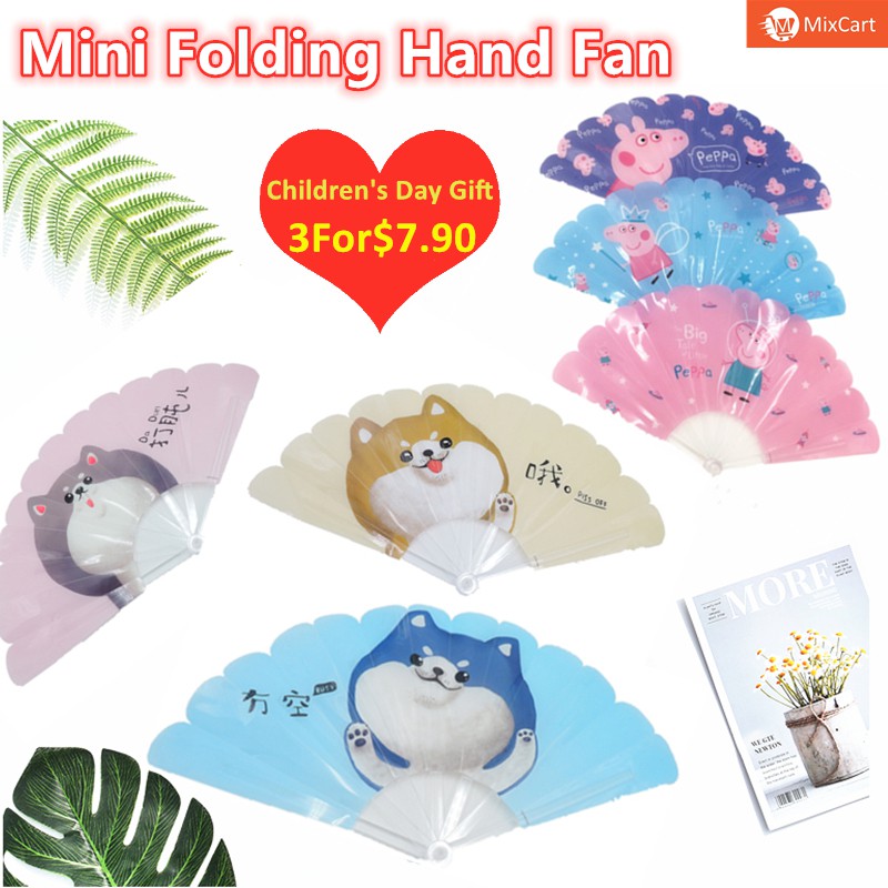 「Bundle of 3」 Cartoon Folding Fan | Shopee Singapore