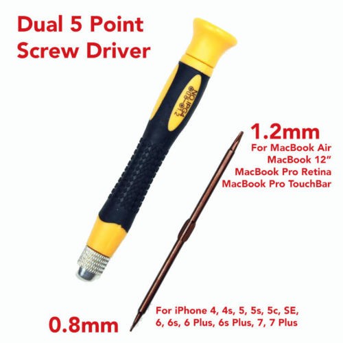 2 in 1 Phone Macbook Air Pro 0.8 Pentalobe 1.2 Pentacle Screwdriver ...