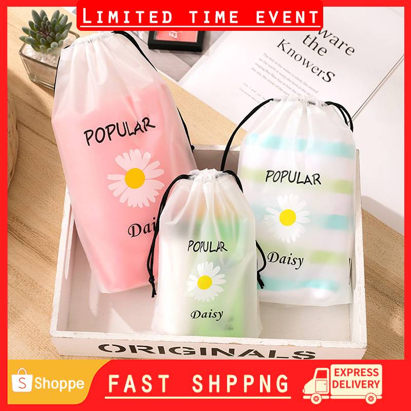 Transparent drawstring storage bag travel storage bag drawstring bag ...