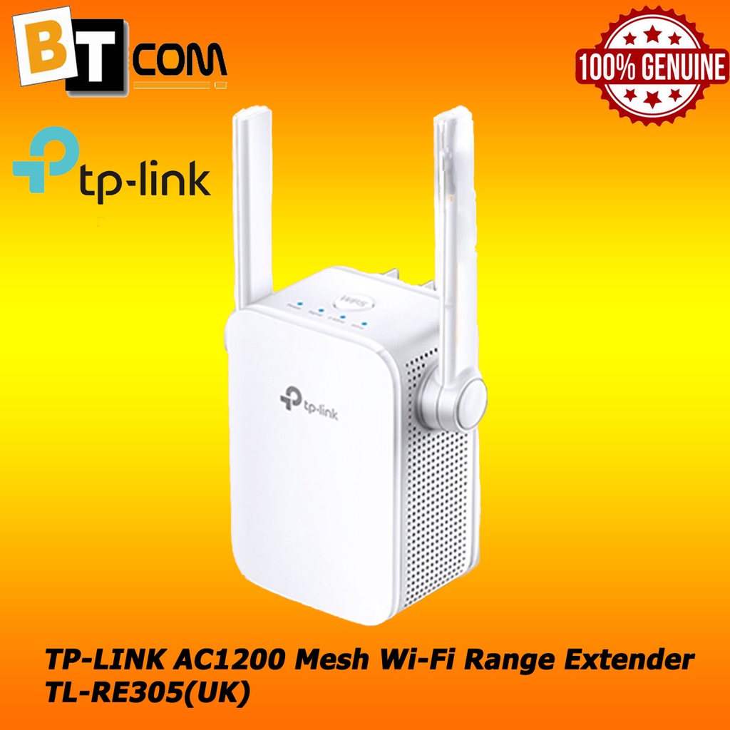 TP-LINK AC1200 Mesh Wi-Fi Range Extender TL-RE305(UK) | Shopee Singapore