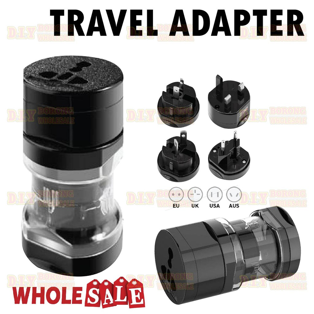 Universal Travel Adapter Multisocket Power Plug All-In-One (ROUND)/Plug ...