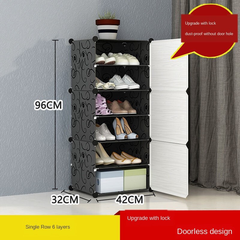 Simple Shoe Rack Shoe Cabinet Small Narrow Shoe Rack Multi-Layer ...