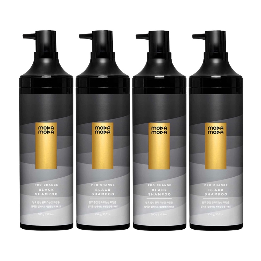 MODAMODA Pro Change Black Shampoo 300g x 4(Expire 24/11) | Shopee Singapore